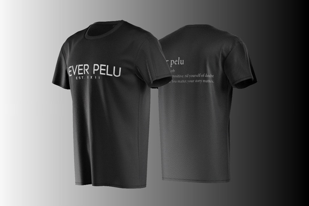 WHAT IS NEVER PELU TEE (Black) – Never Pelu
